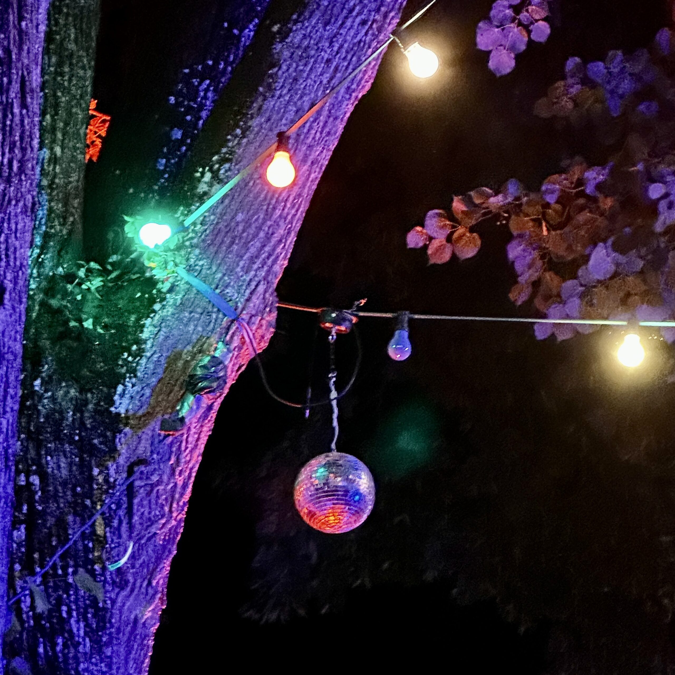 Bunte Lichterkette im Zwischengewitter - QUH