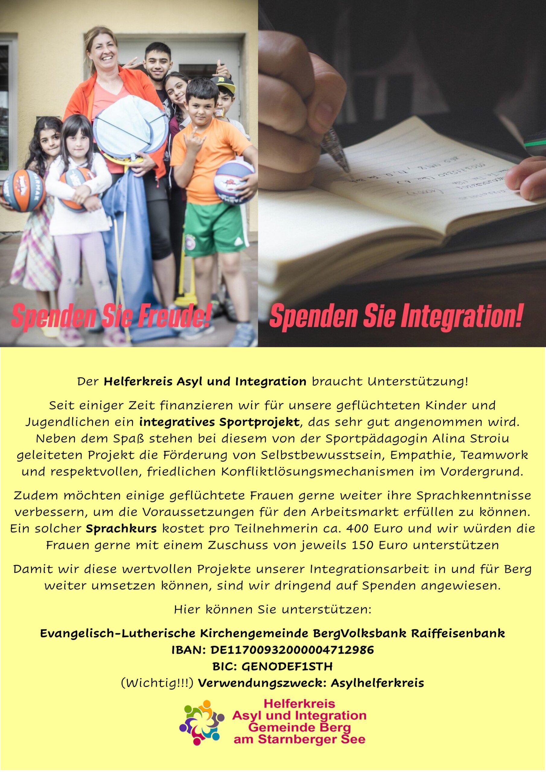 Spendenaufruf für den Asylhelferkreis - QUH